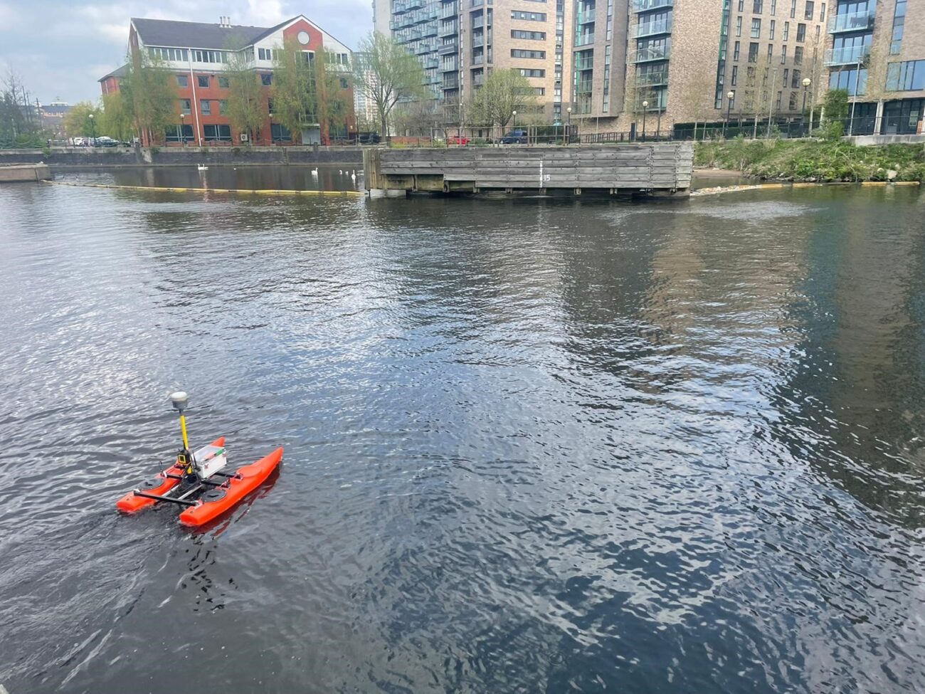 Subsurface Bathymetric Sonar Survey of the River Irwell - Geoterra Geoterra